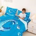 meiyoeat Ocean Shark Monogram C Bed Sheets For Boys,Water Themed Letter ...