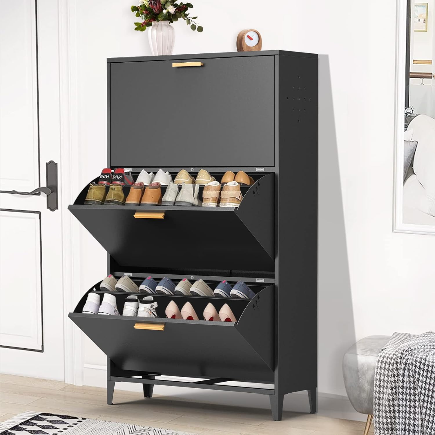Click here for Omethey Shoe Cabinet For Entryway  Freestanding Sh... prices