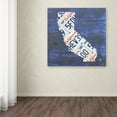 Trademark Fine Art 'California License Plate Map' Canvas Art by Design ...