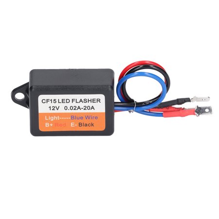ANGGREK Flash Strobe Controller Auto Car Flasher Module LED Turn Light Relay 12V 0.02‑20A,Strobe ...