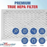 LifeSupplyUSA True HEPA Filter Replacement Compatible with Hunter 30212 ...