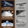 Book Page Light, Rechargeable Clip on Book Light Page with stand, 3 ...