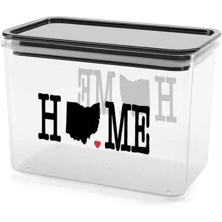 Home in Ohio State Clear Plastic Small Storage Bin Organizing Container ...