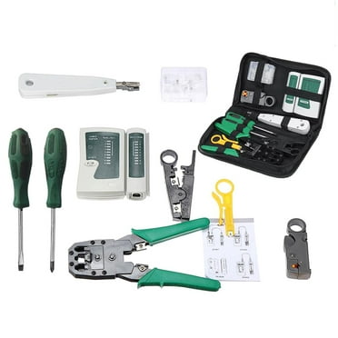 CableVantage Cable Tester + Crimp Crimper + CAT5 Cable 100' RJ45 CAT5 ...
