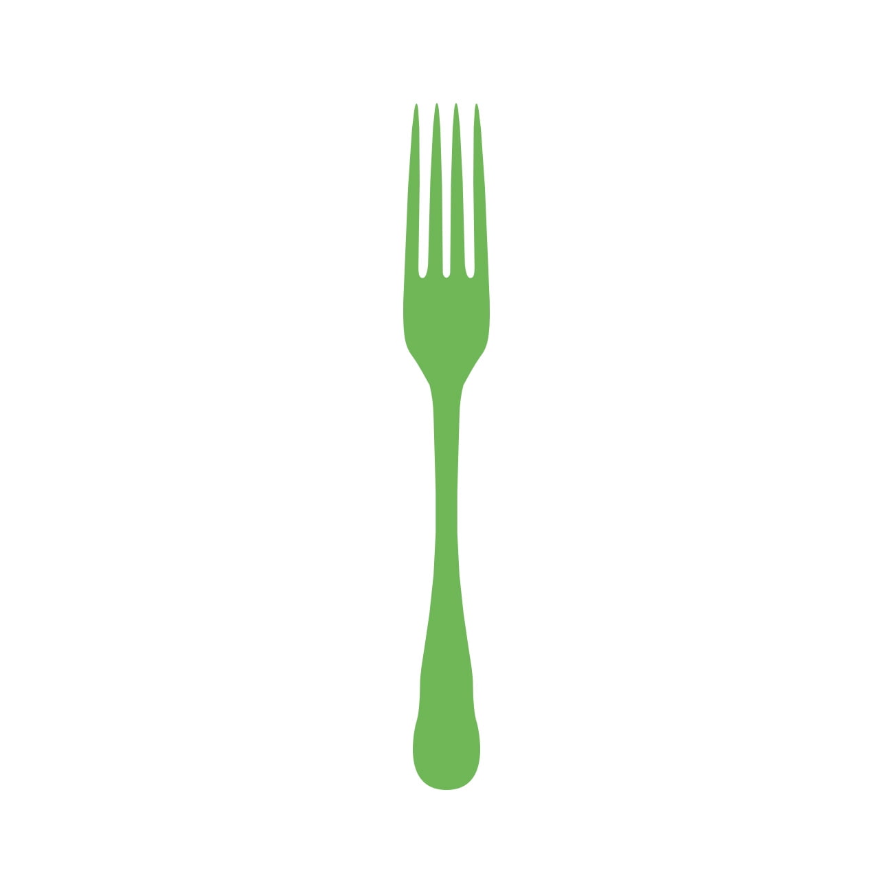 Fork Sticker Decal Die Cut - Self Adhesive Vinyl - Weatherproof - Made ...
