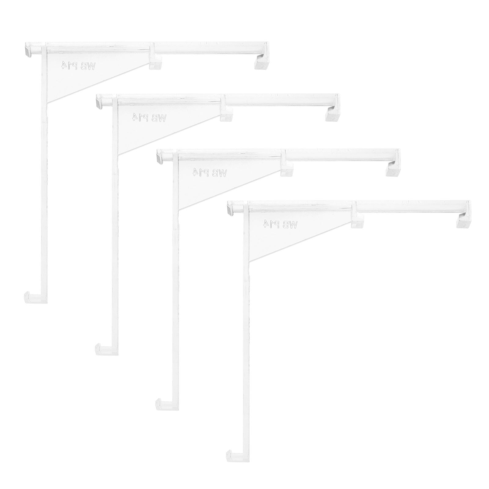 Click here for Unique Bargains 4 Pack 3.5 Inch Clear Valance Clip... prices