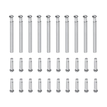 Uxcell 15x1.2mm Stainless Steel Tube Friction Pins Watch Strap Pressure ...