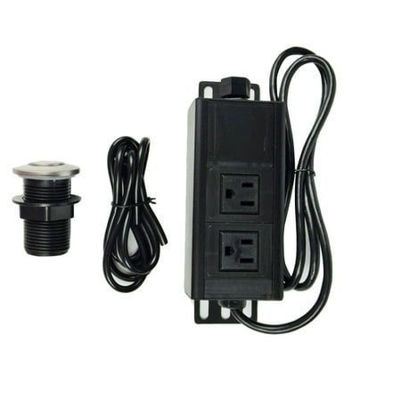 Sink Top Garbage Disposal Air Switch with Dual Outlet; Kit with Dual ...