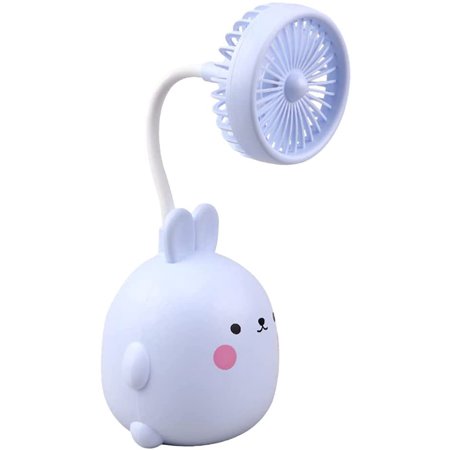 Mini Desk Fan with Pen Holder Desktop Personal Fan USB Rechargeable ...