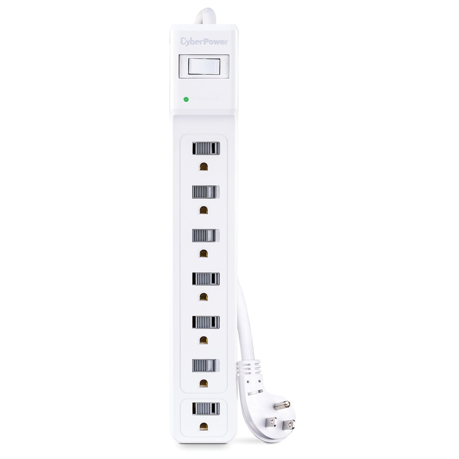 CyberPower B704 Essential Series B704 7-Outlet Power Strip Surge ...