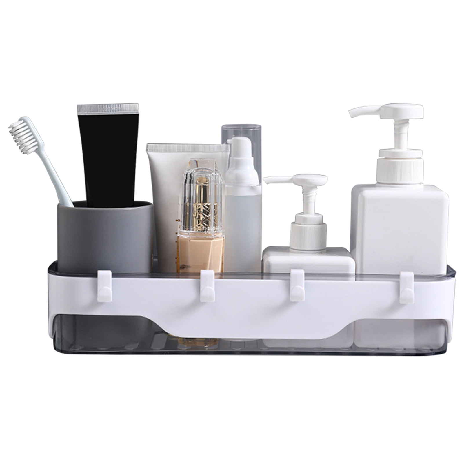Click here for Zootealy Bathroom Shelf With Hooks Wall Mounted Sh... prices