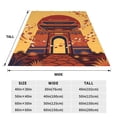 Cherry Blossom Blanket, Red Sun Sakura Petal Throw, Gifts For Men Women ...