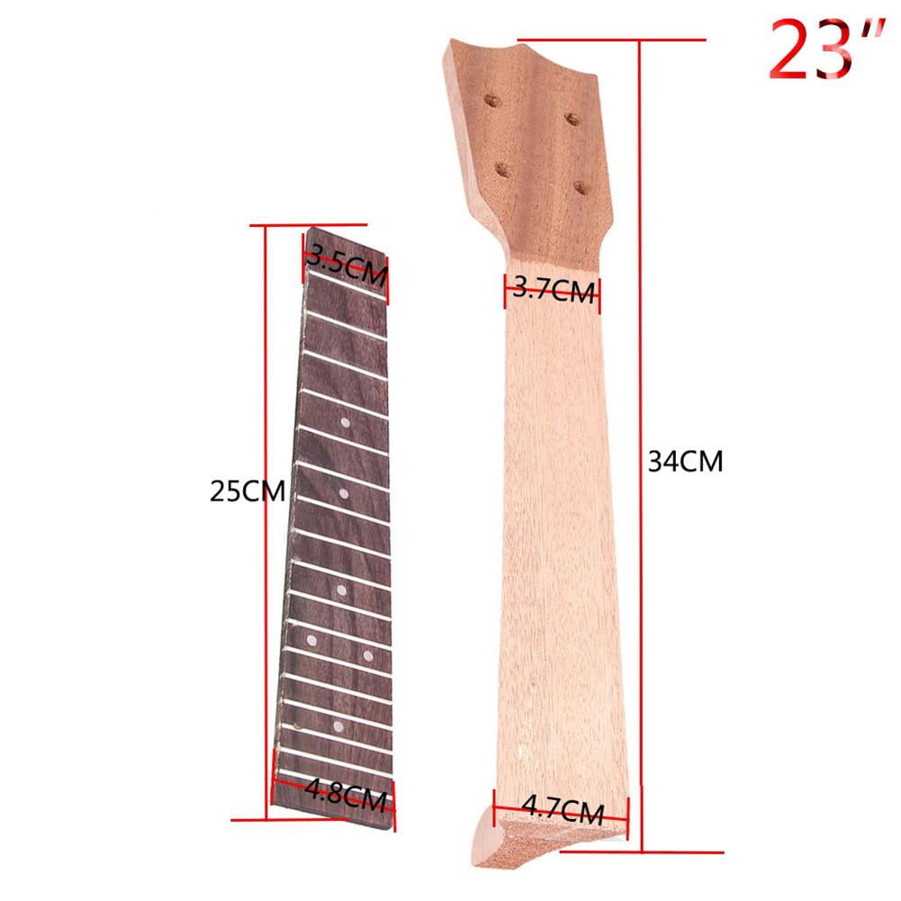 Buy 21 / 23 / 26 Ukulele Neck Fingerboard Fretboard DIY for Soprano ...