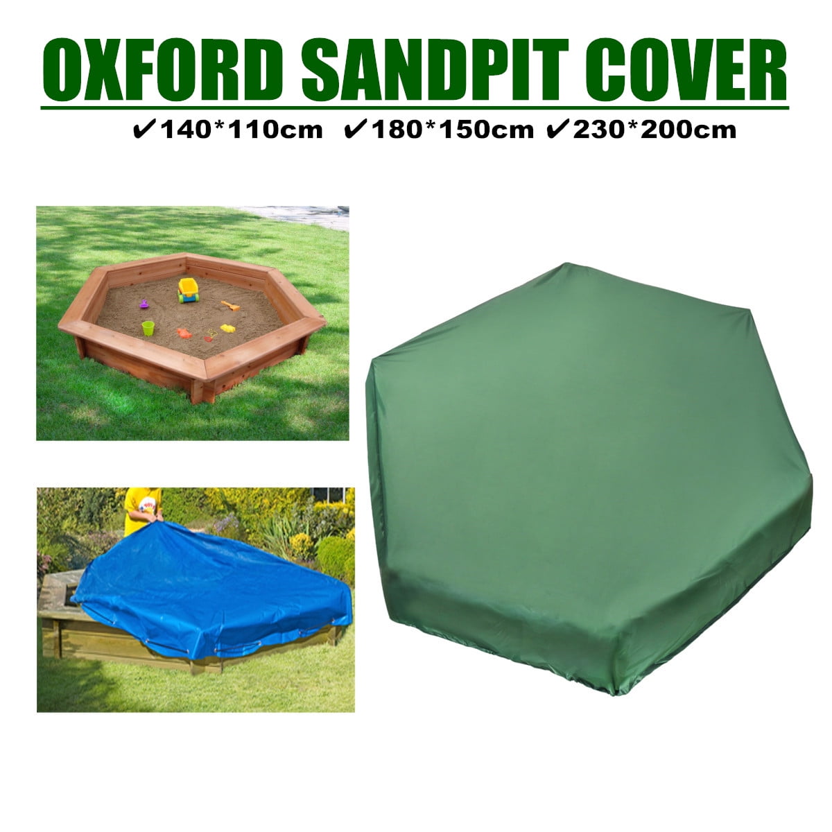 Dustproof Protection Hexagonal Collapsible Sandbox Cover with ...
