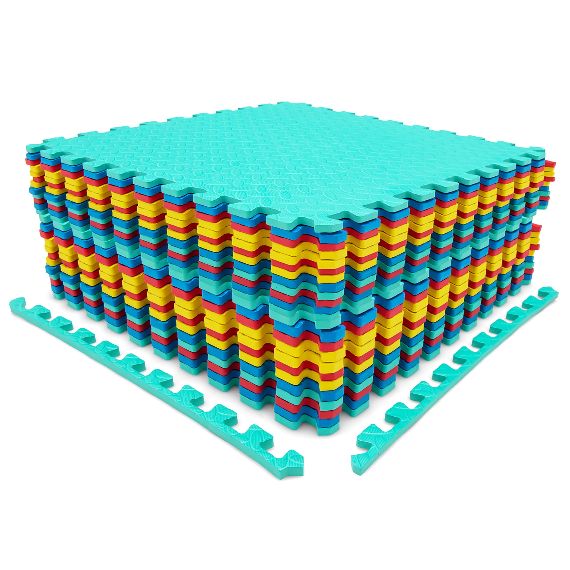 Click here for Costway 24 Tiles 1/2 Puzzle Floor Exercise Mat Int... prices