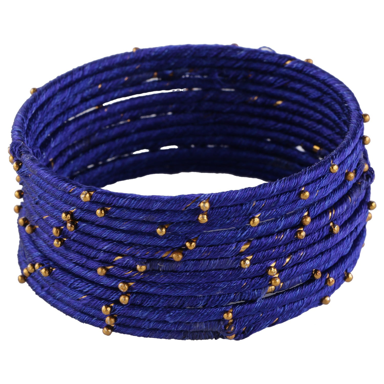 Efulgenz Fashion Jewelry Indian Bollywood Beaded Blue Silk Thread ...