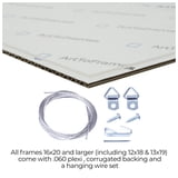 ArtToFrames 15" x 35" White Picture Frame, 15x35 inch White MDF Poster ...