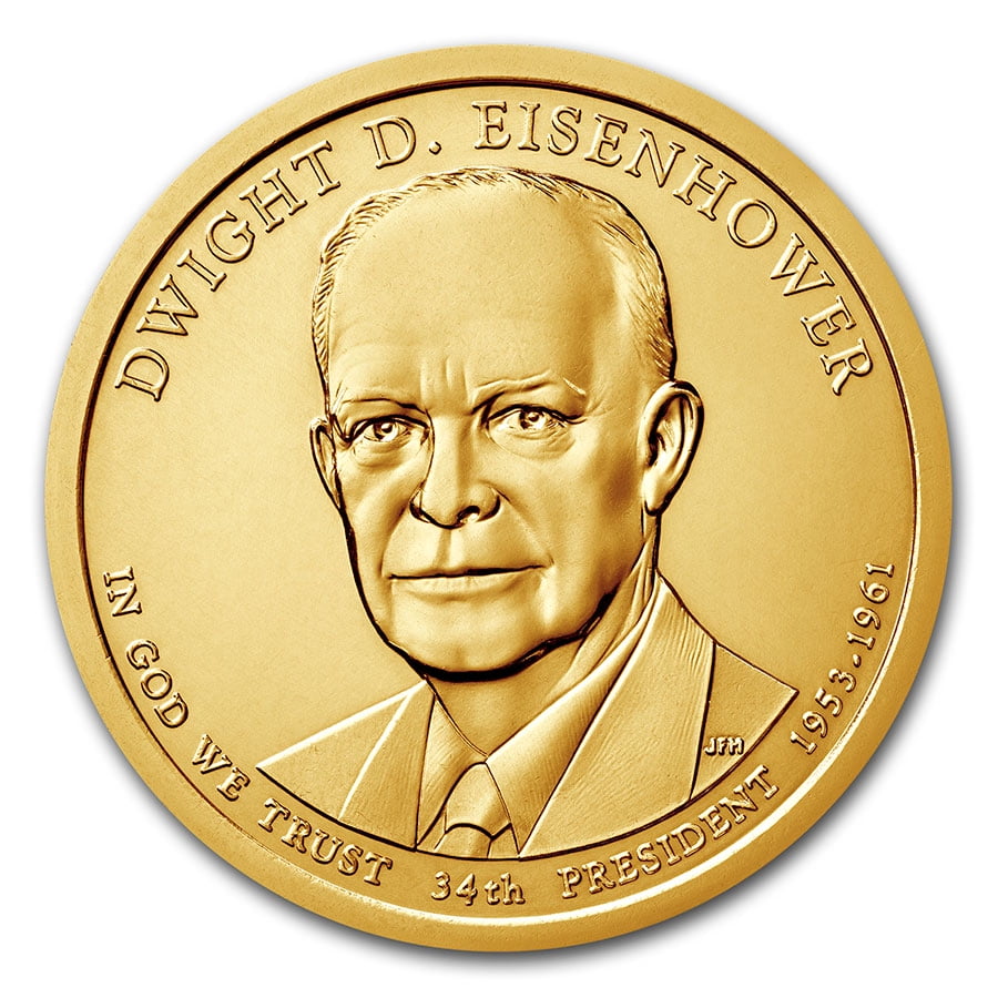 2015-D Dwight Eisenhower Presidential Dollar BU - Walmart.com
