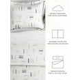 Comfort Canopy - 3 Piece Clay Geometric Dash Patterned Duvet Cover Set ...