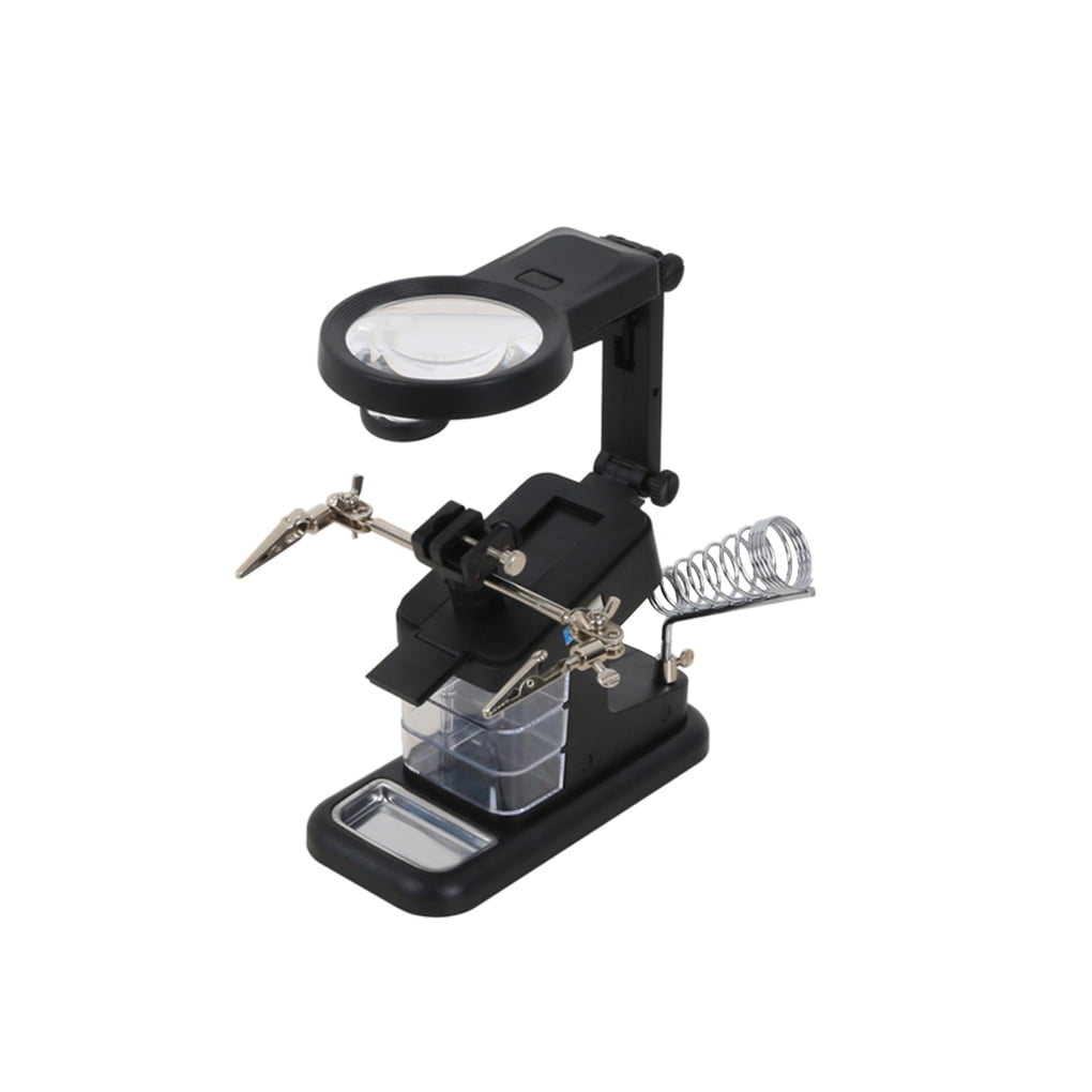 homeholiday Helping Hands Magnifier Station USB Electric Soldering Iron ...