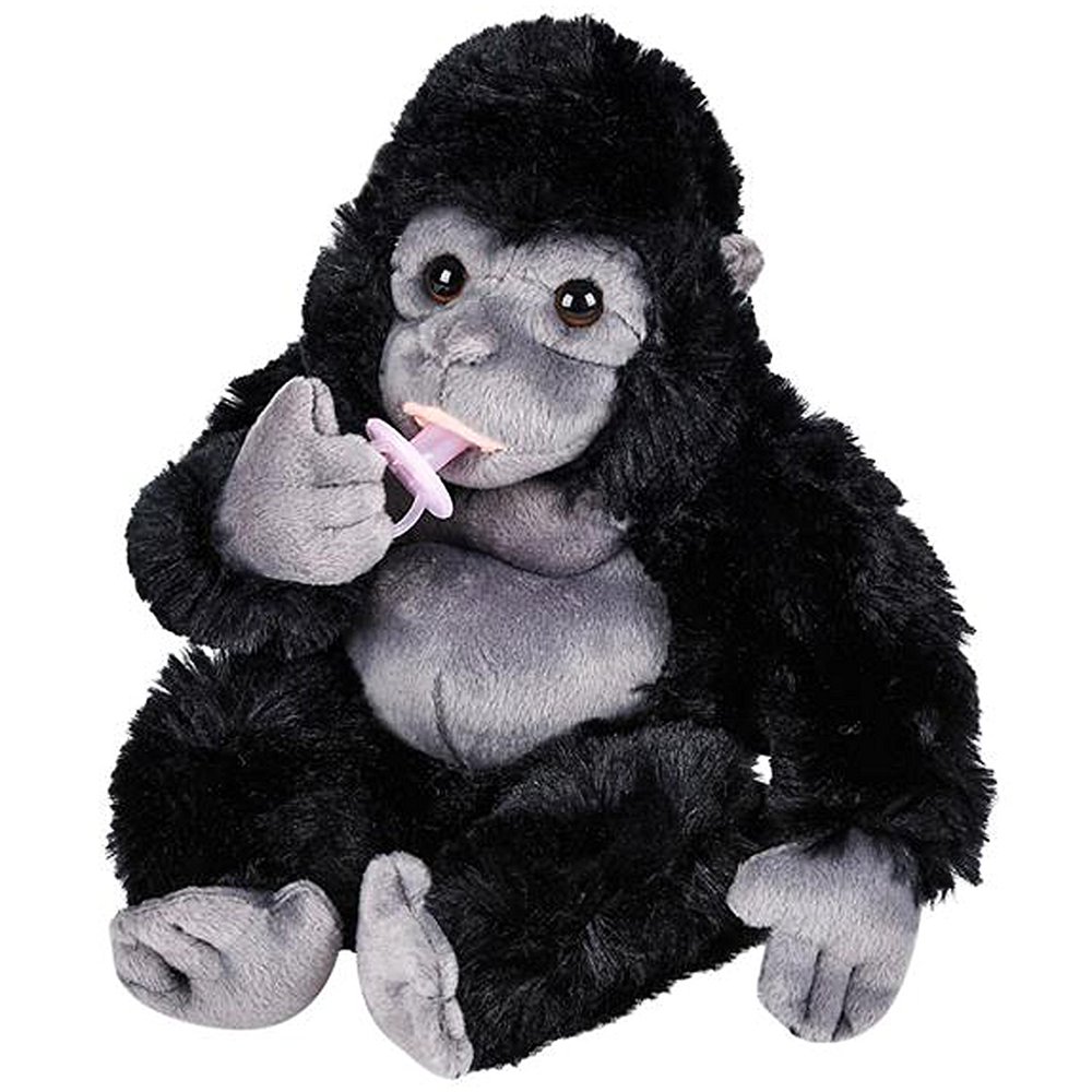 Plush Baby Gorilla with Pacifier Stuffed Animal 8" - Walmart.com ...