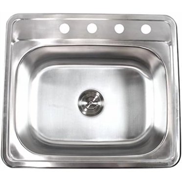 13 x 15 Inch Drop In Bar Sink, Small Kitchen Sink Single Bowl Topmount ...