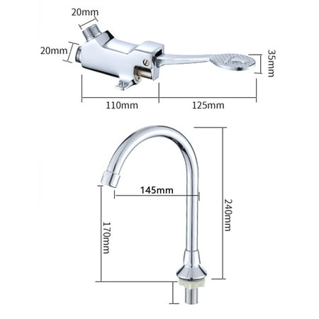 Foot-operated Faucet Switch Laboratory Hospital Food Factory Factory ...