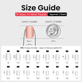 CurvLife Broad French Mirror Press-On Nails - 24PCS Medium Square, Non ...