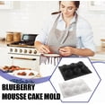 6-Cavity Blueberries Fruit Molds Silicone Molds For Baking Non-Stick ...