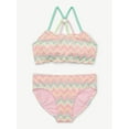 Justice Girls 2 piece Chevron Crochet Bikini Swimsuit, Sizes XS-XL - Walmart.com