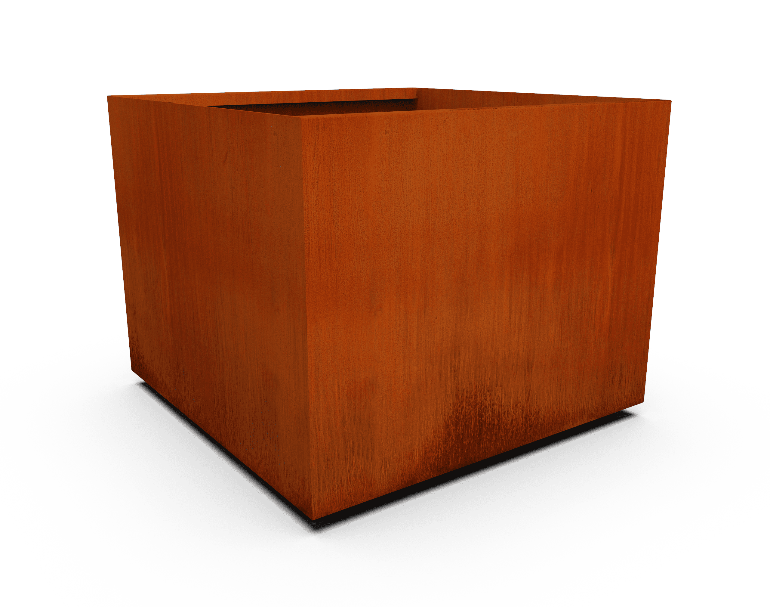 PLANTERCRAFT Corten Steel metal planter box, Square & Cube sizes ...