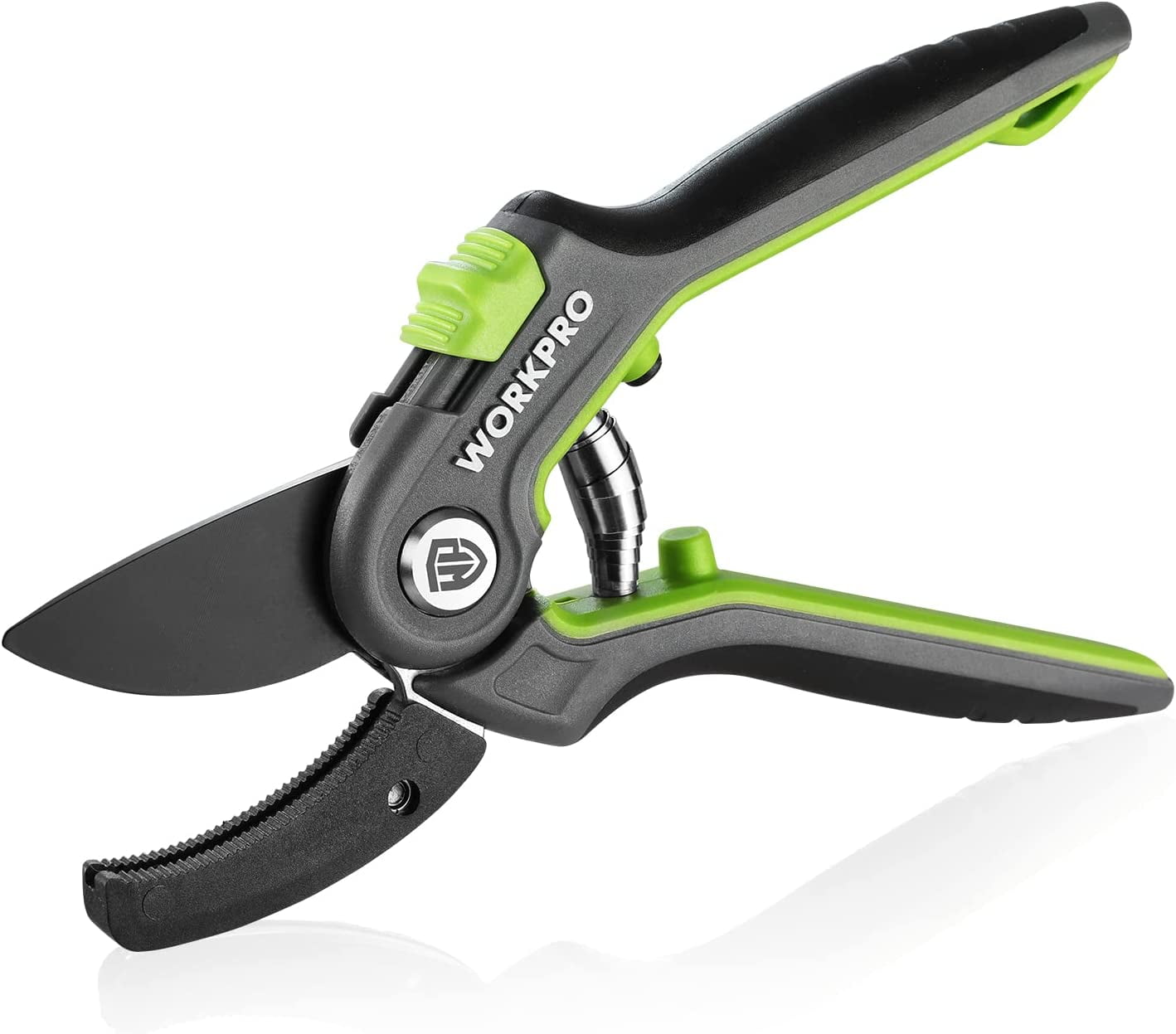 WORKPRO Anvil Pruning Shears, 8’’ Professional Gardening Hand Pruner with SK5 Steel Sharp Blades ...