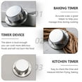 HONMEET Stainless Steel Manual Kitchen Timer for Cooking Baking with ...