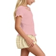 ATOGUTA Girls 2 Piece Outfits Sets Summer Ruffle Short Sleeves Crewneck ...