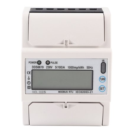 Single Phase Energy Meter Power Meter DDS6619-015 Single Phase Energy Meter 4P Multi Function ...