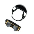 Adjustable Dog Protective Helmet and Goggles Set For Active Pet Outdoor ...