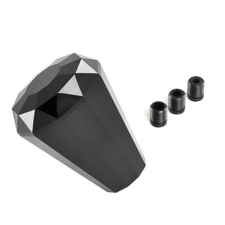 Diamond Shift Knob with 8mm/10mm/12mm Nuts Universal Aluminum Diamond ...