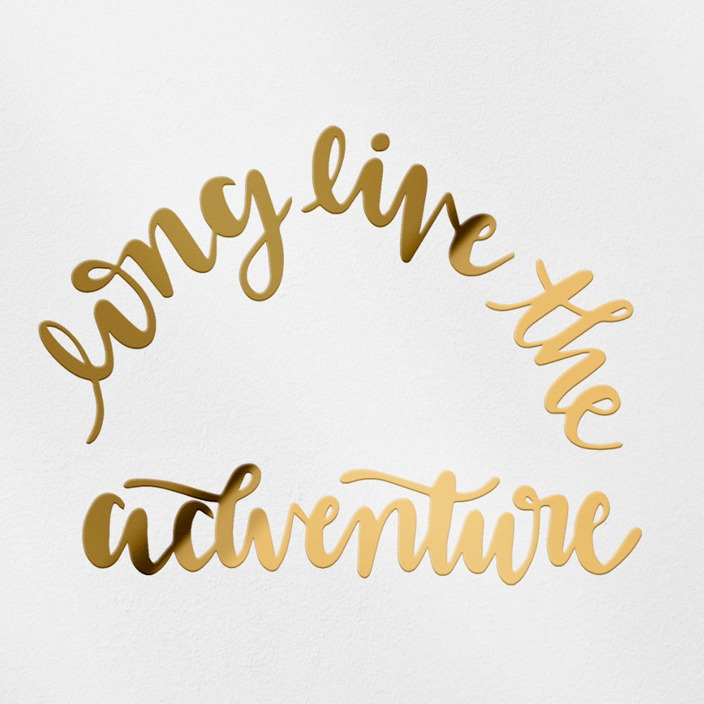 Transparent Decal Stickers Of Long (Metallic Gold) Premium Waterproof ...