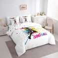Feelyou Graffiti Handball Sport Athlete King Bedding for Kids, Splash ...