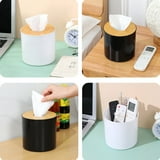 Visland Kitchen Wooden Plastic Tissue Box Solid Wood Napakin Holder ...