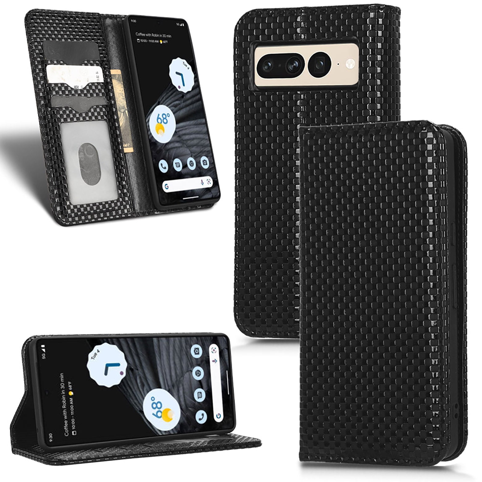 Feishell Case for Google Pixel 7 Pro (6.7 inch),Luxury PU Leather ...