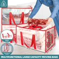 6 Pack Moving Bags Heavy Duty Storage Bags With Zippers And Strong ...