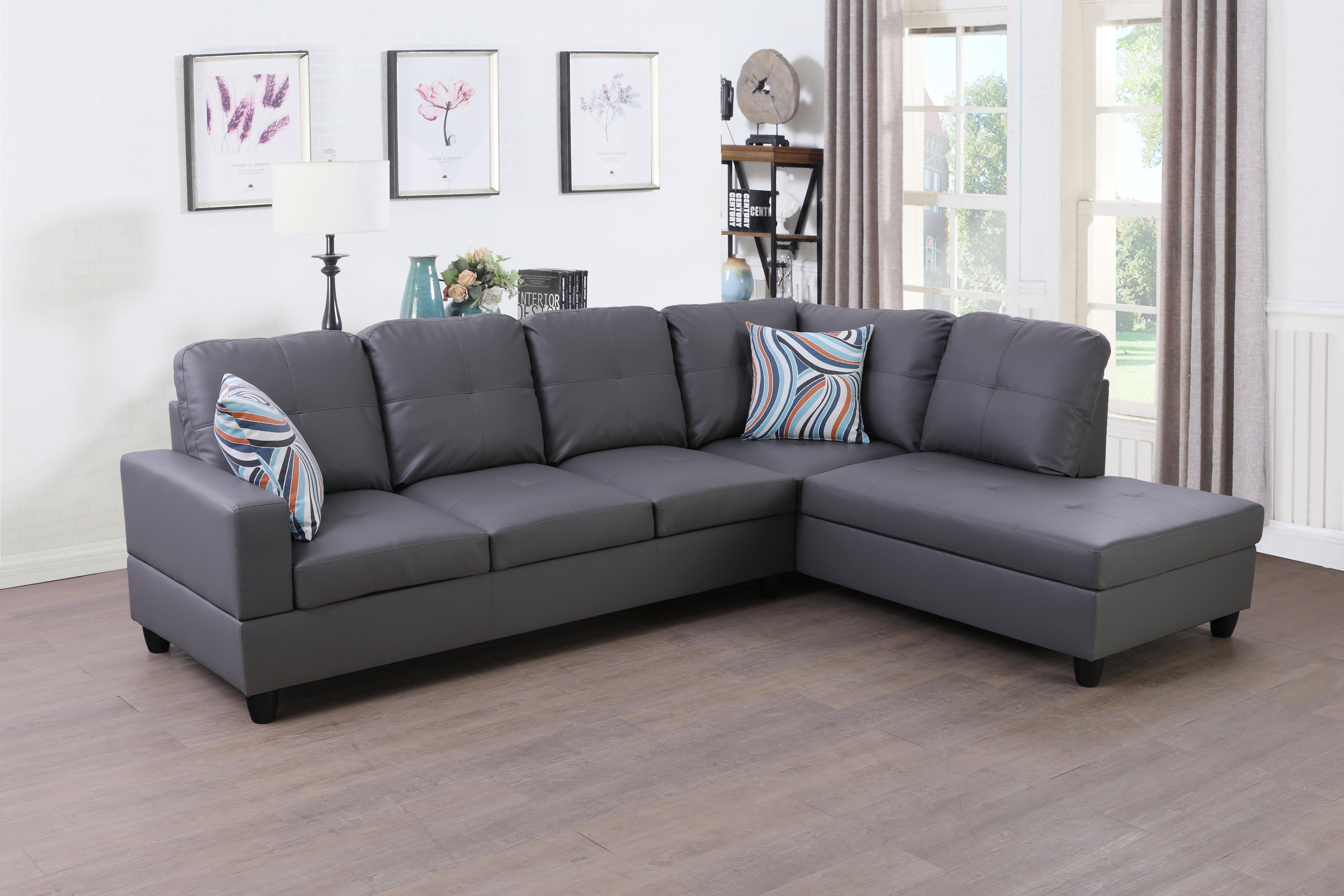 Quince Right Hand Sectional Sofa Set - Walmart.com