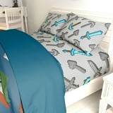 Minecraft Isometric Gamer Full Size 5-Piece Bedding Set, Reversible ...