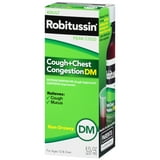 Robitussin Peak Cold Cough + Chest Congestion DM Non-Drowsy Liquid, 8 ...