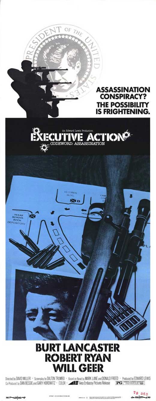 Executive Action - movie POSTER (Insert Style A) (14" x 36") (1973 ...