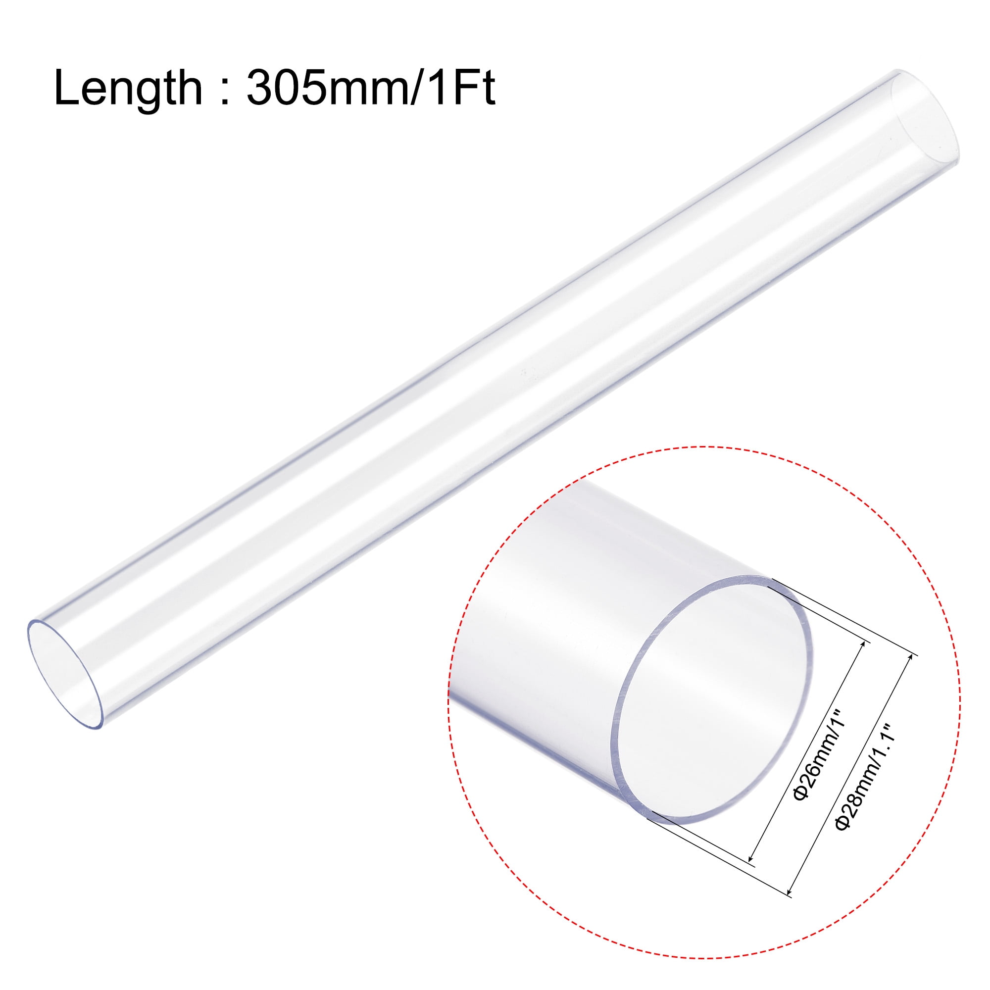 Clear Plastic Rigid Tubing Round Plastic Tubing Acrylic Rigid Square ...