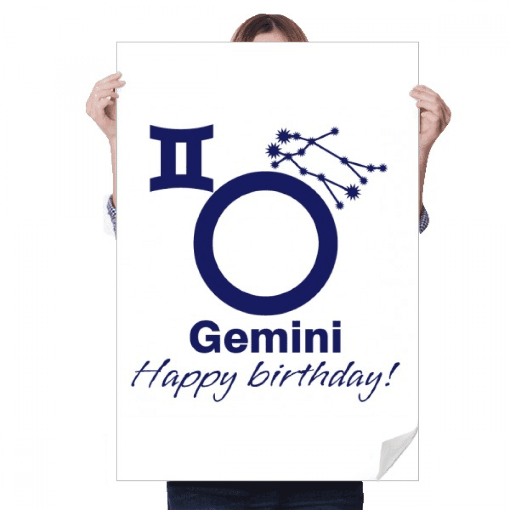 Constellation Fate Birthday Celebration Geni Sticker Decoration Poster ...
