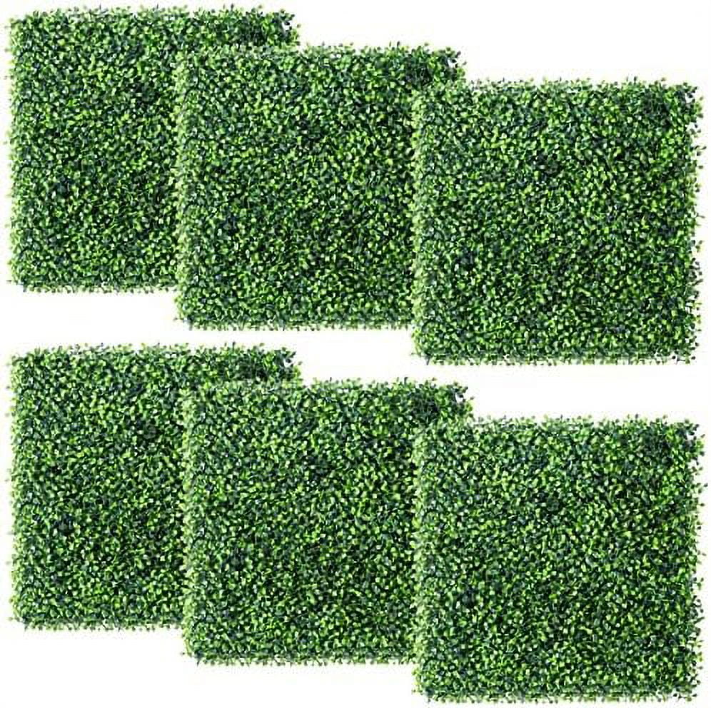 Artificial Boxwood Hedge Panels, 20"X20" Grass Wall, Green Backdrop Wall, Greenery Wall, UV ...