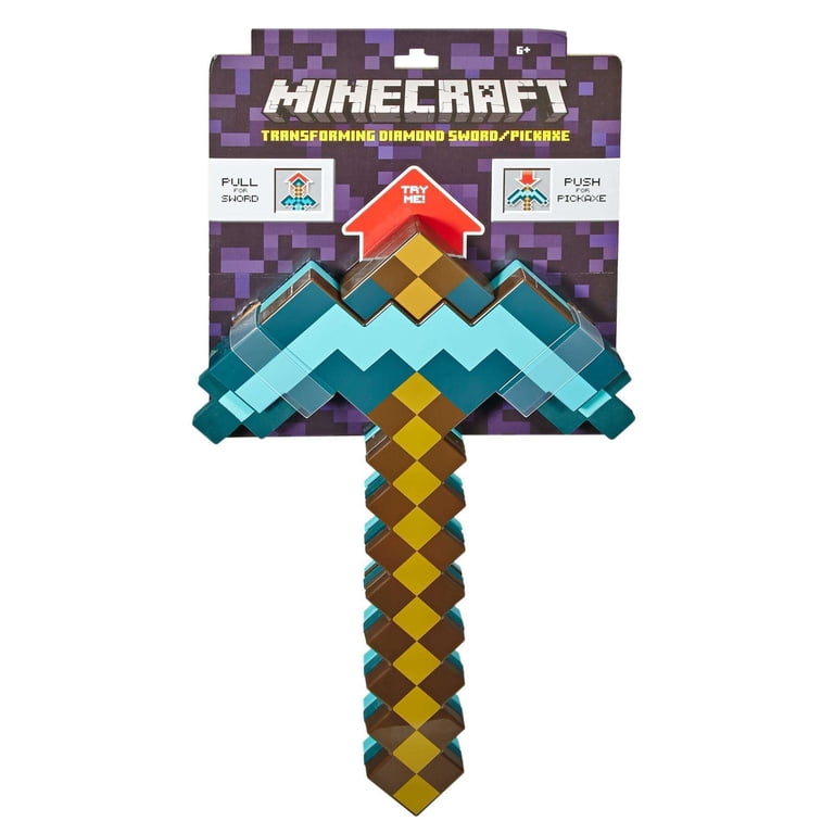 Diamond Pickaxe And Sword Crossed